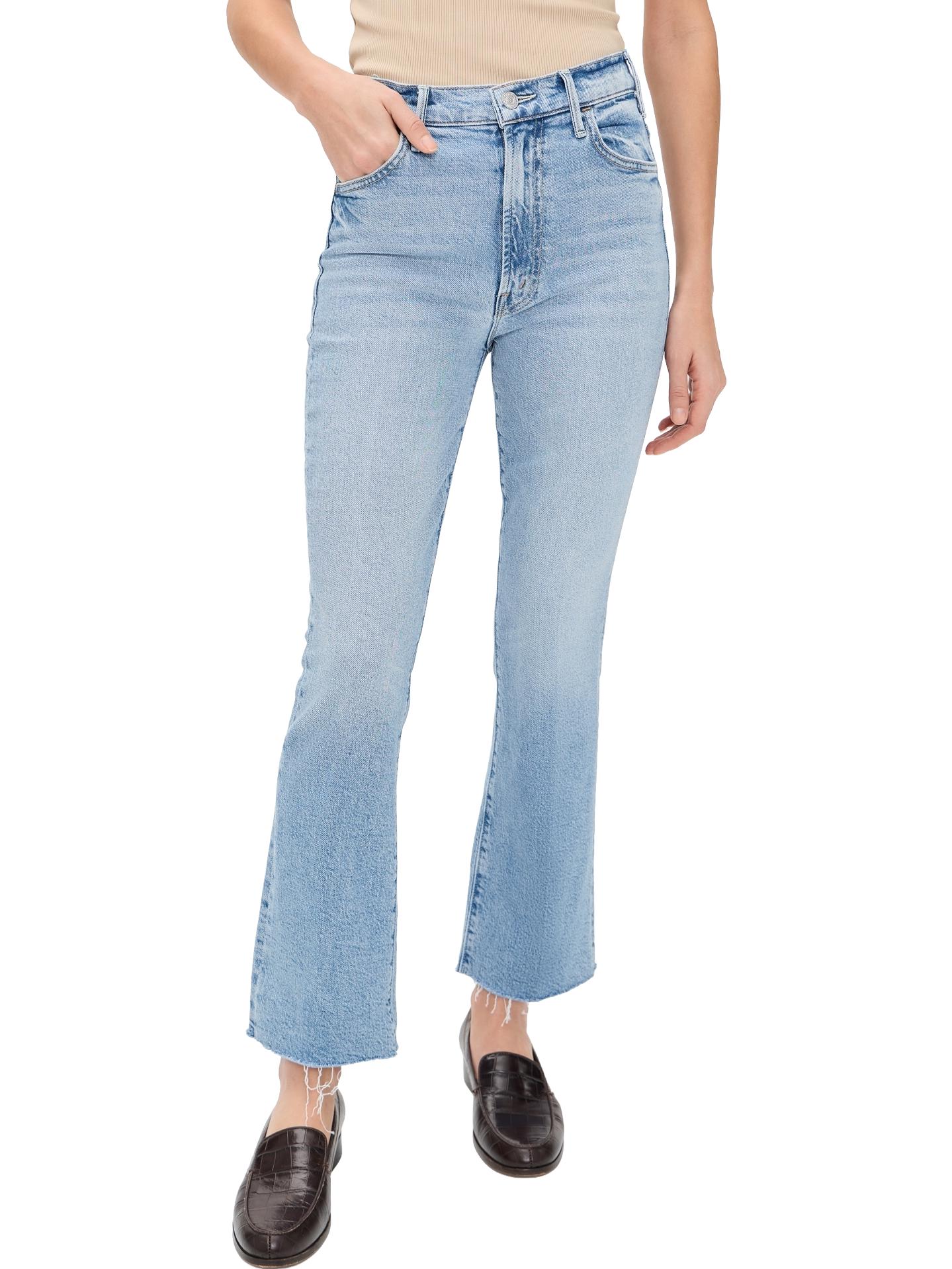 MOTHER MOTHER The Hustler Ankle Fray Jeans